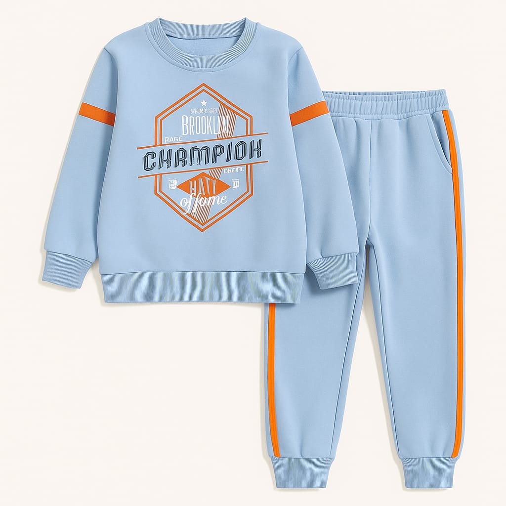 Brooklyn Champion Tracksuit – Light Blue – Tinytrendz.pk